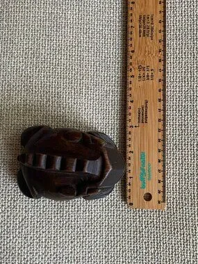 Wooden Artisan Instruments | Toys | Handcarved Wooden Croaking Frog ...